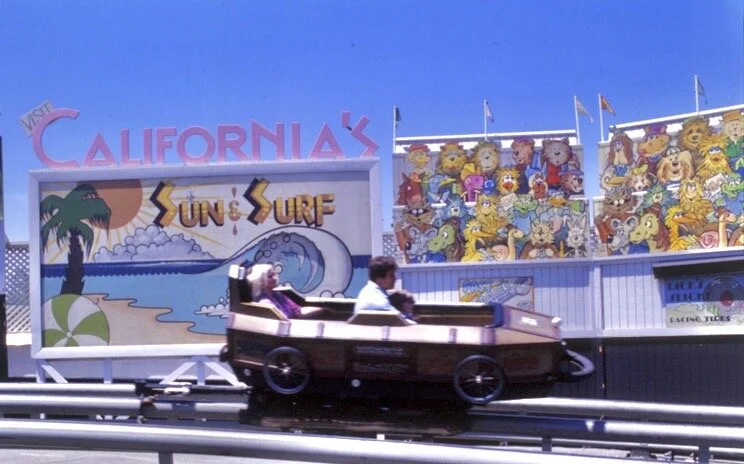 Knott's Wacky Soap Box Racers. 44 years later.