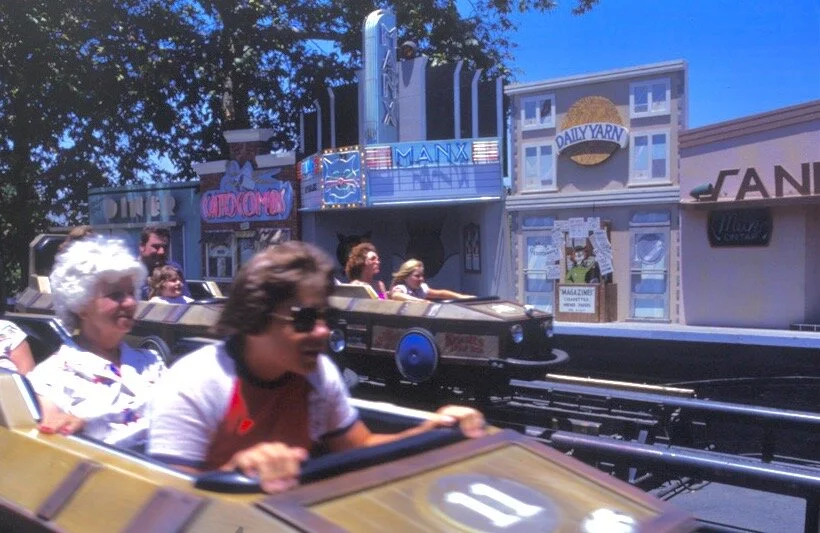 Knott's Wacky Soap Box Racers. 44 years later.