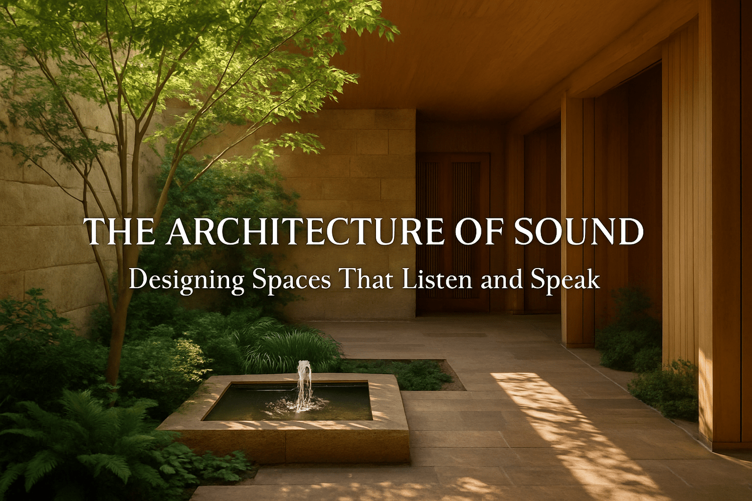 The Architecture of Sound – Designing with the Forgotten Sense | Daedal ...