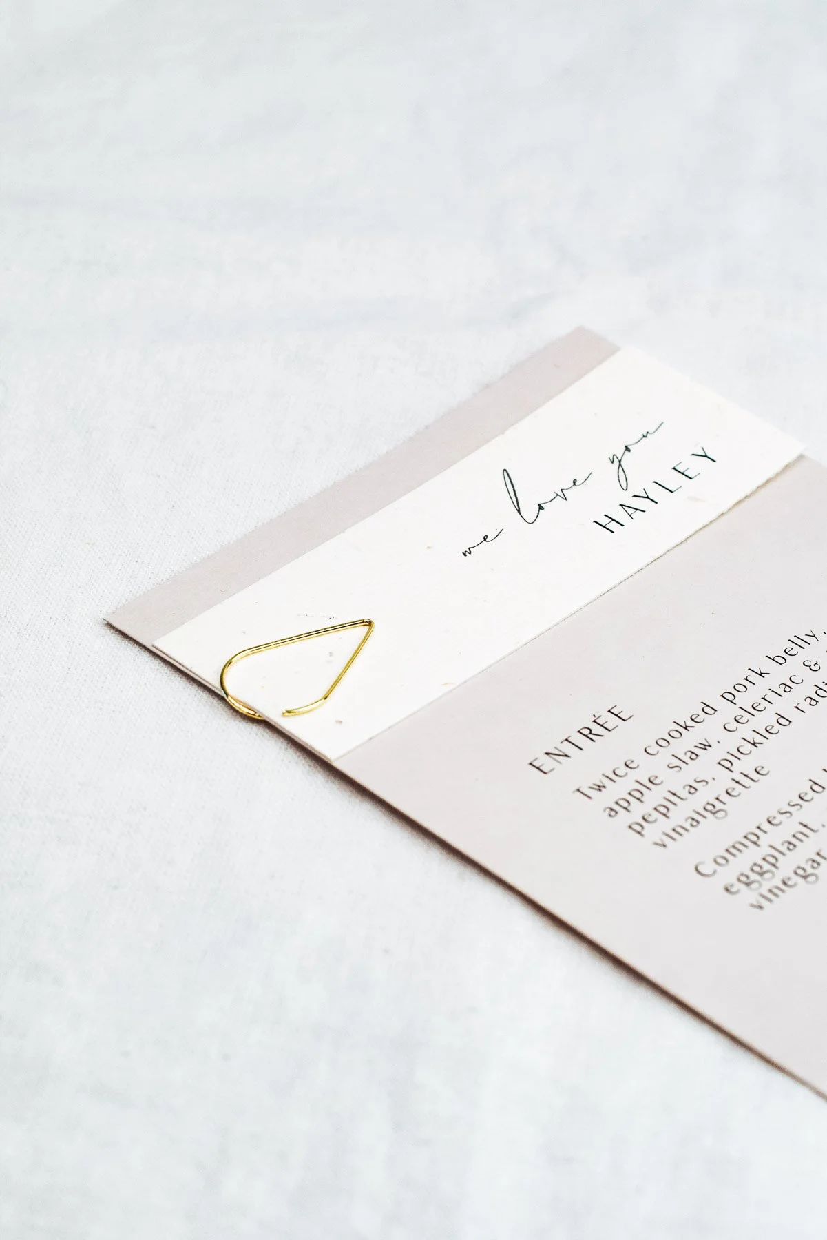 A5 Bar Menus — Mila & May