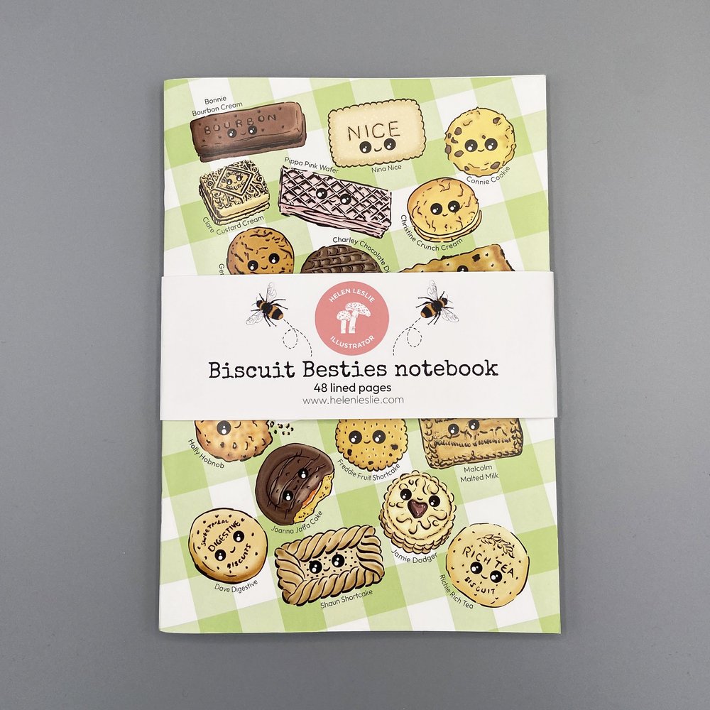 Biscuit Besties sticker set — Helen Leslie Illustrator Devon artist and ...