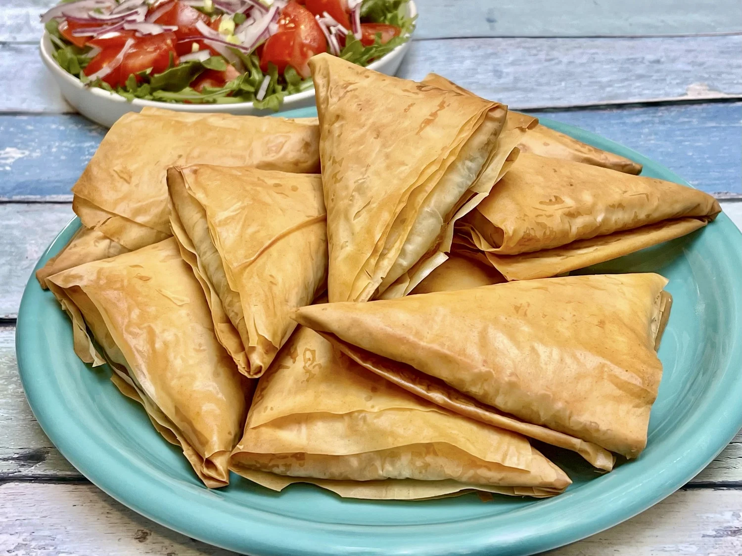 Spanakopita Triangles: Individual Greek Spinach Pies — Chef Denise