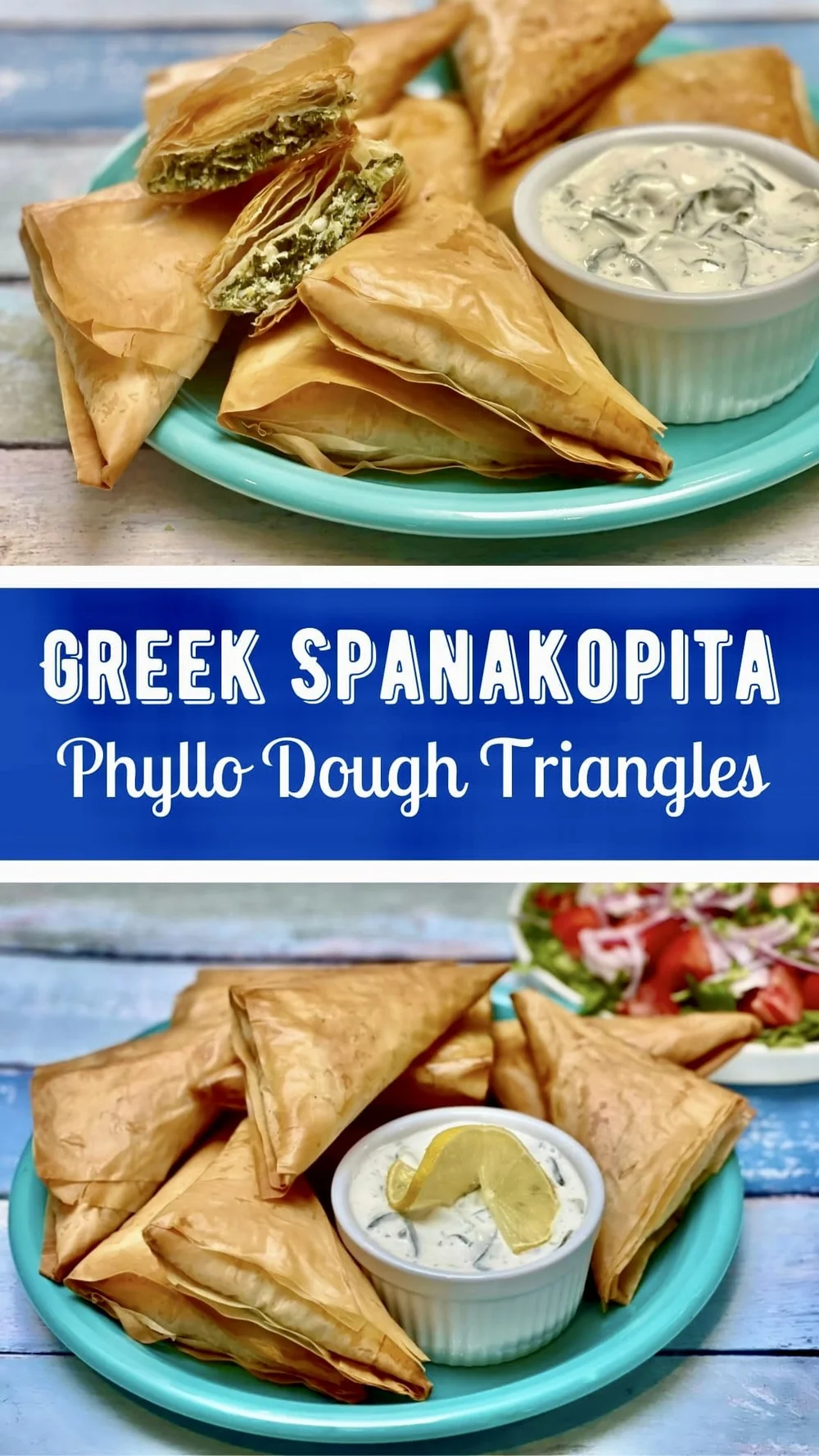 Spanakopita Triangles: Individual Greek Spinach Pies — Chef Denise