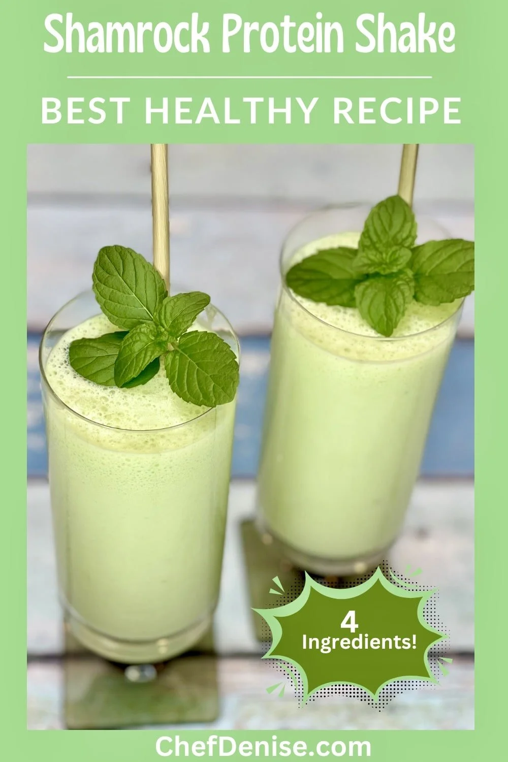 Shamrock Protein Shake: Healthy St. Patrick's Day — Chef Denise