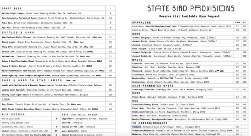 San Francisco's State Bird Provisions Menu: Pro Tips — Chef Denise