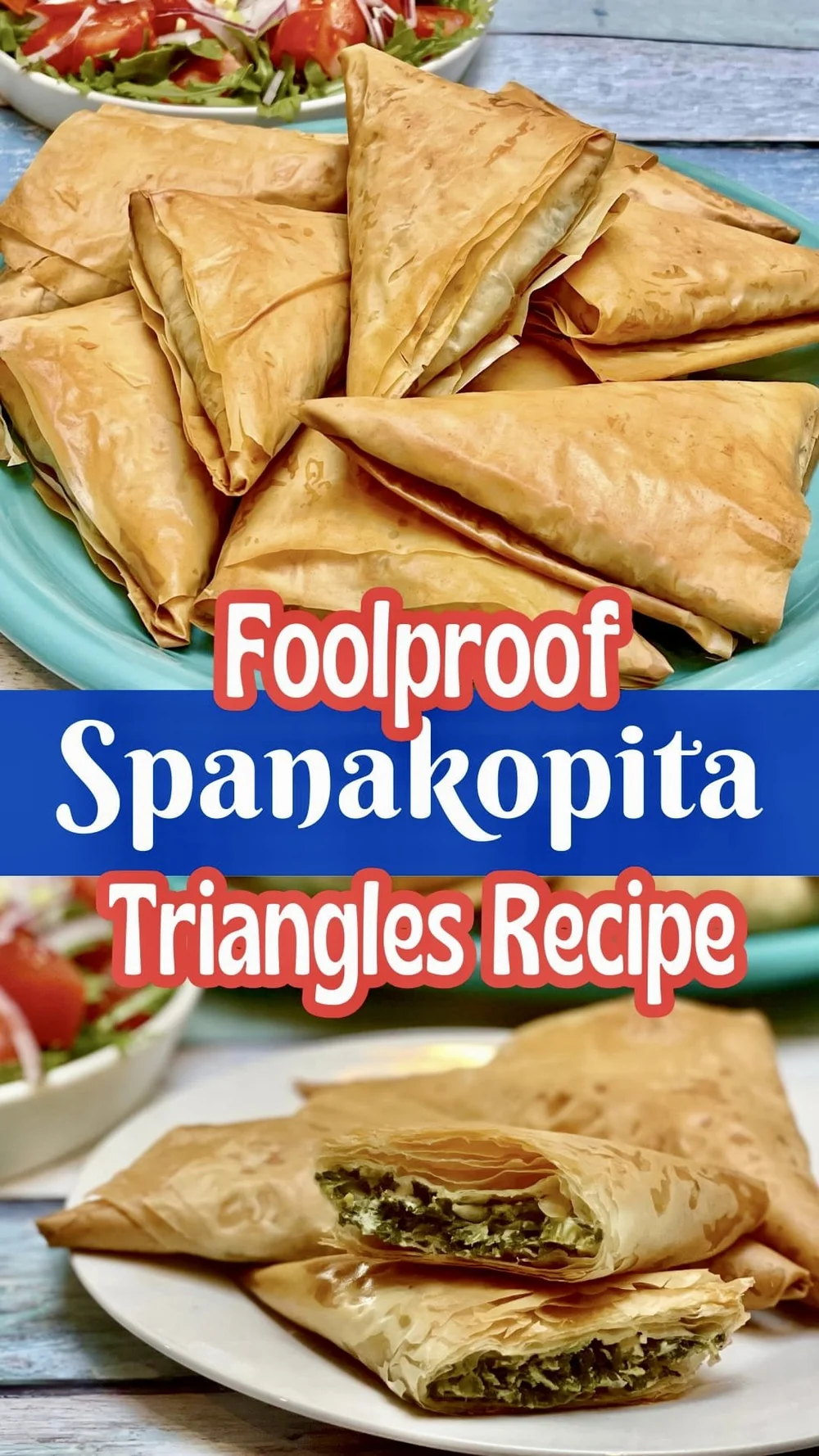 Spanakopita Triangles: Individual Greek Spinach Pies — Chef Denise