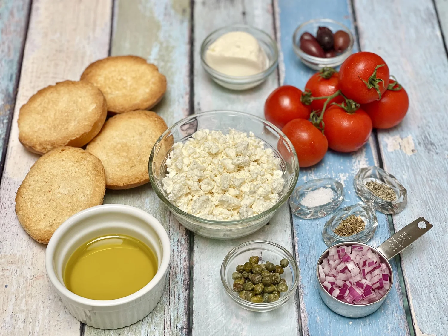 Cretan Dakos Salad: Easy Greek Bruschetta Recipe — Chef Denise