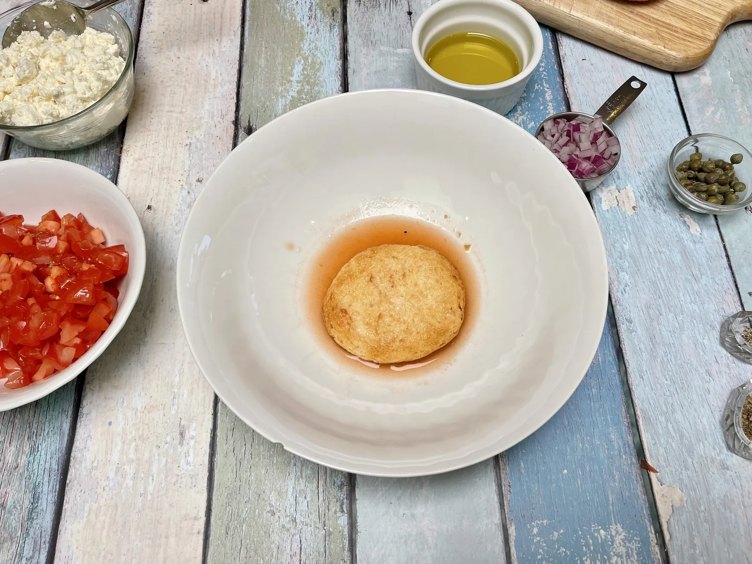 Cretan Dakos Salad: Easy Greek Bruschetta Recipe — Chef Denise