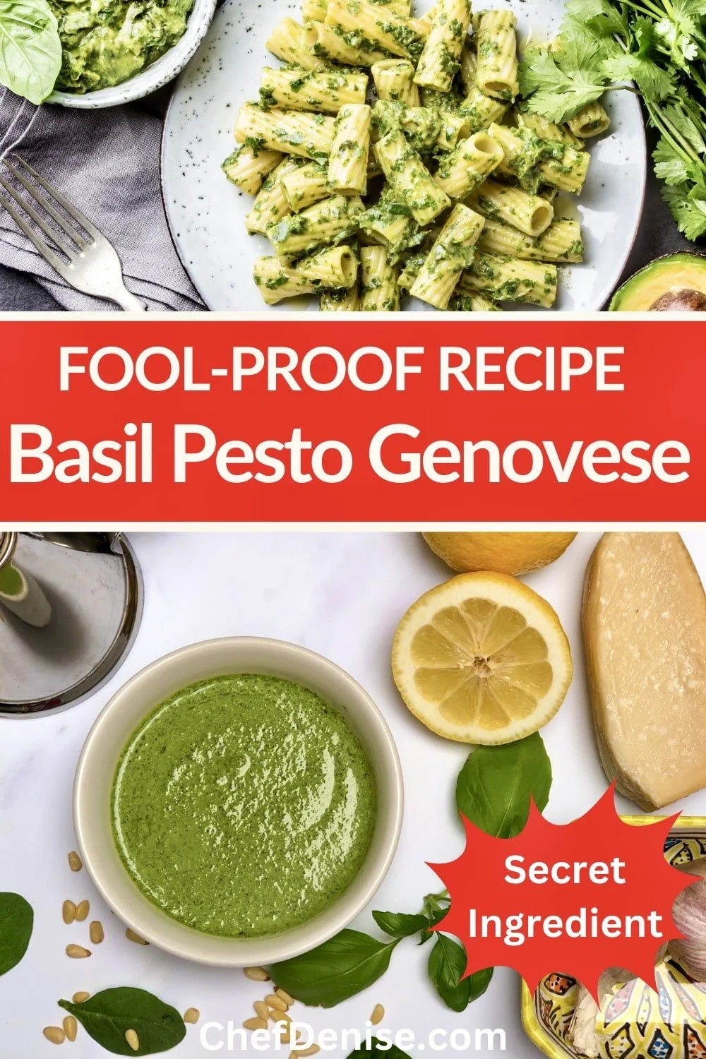 Homemade Genovese Pesto Sauce: Low-Fat Recipe — Chef Denise