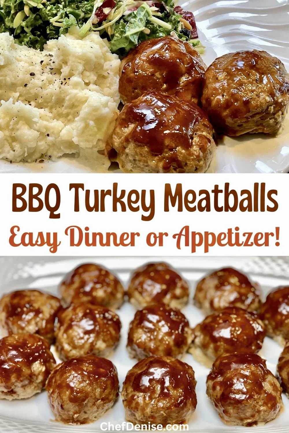 BBQ Turkey Meatballs Recipe: Delicious Dinner or Appetizer — Chef Denise