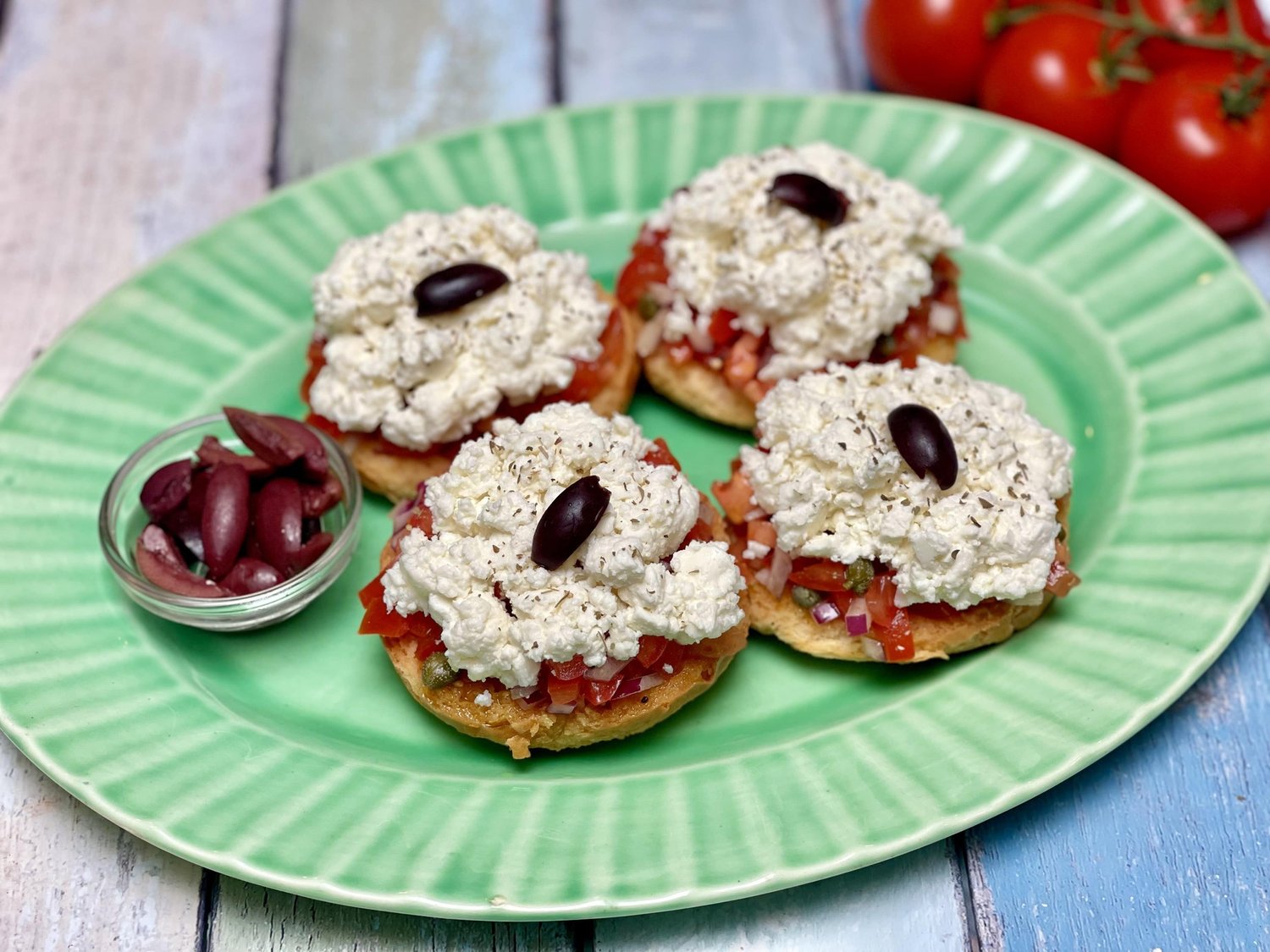 Cretan Dakos Salad: Easy Greek Bruschetta Recipe — Chef Denise