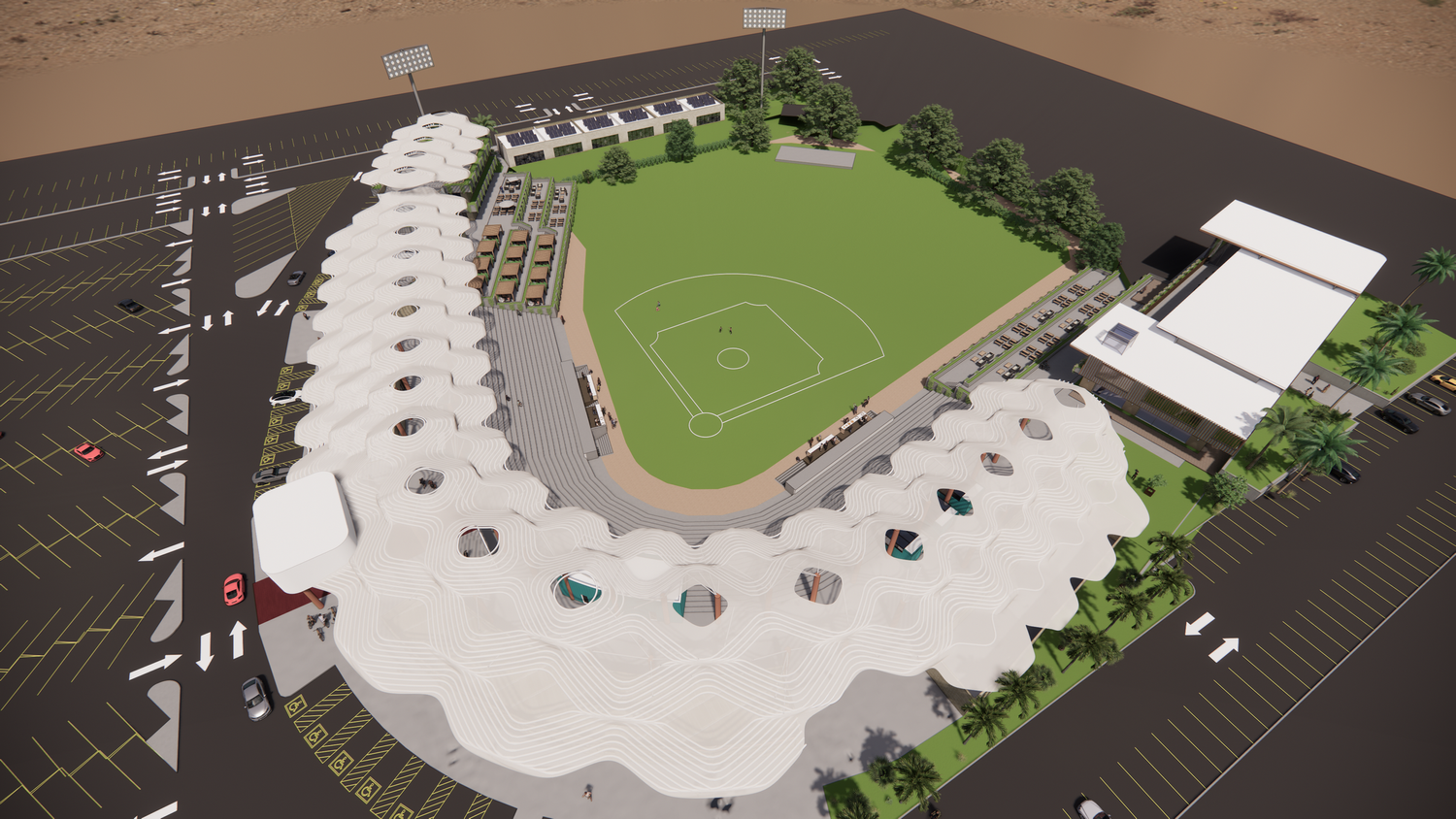 Adelanto Stadium & Community Center — Orange Green