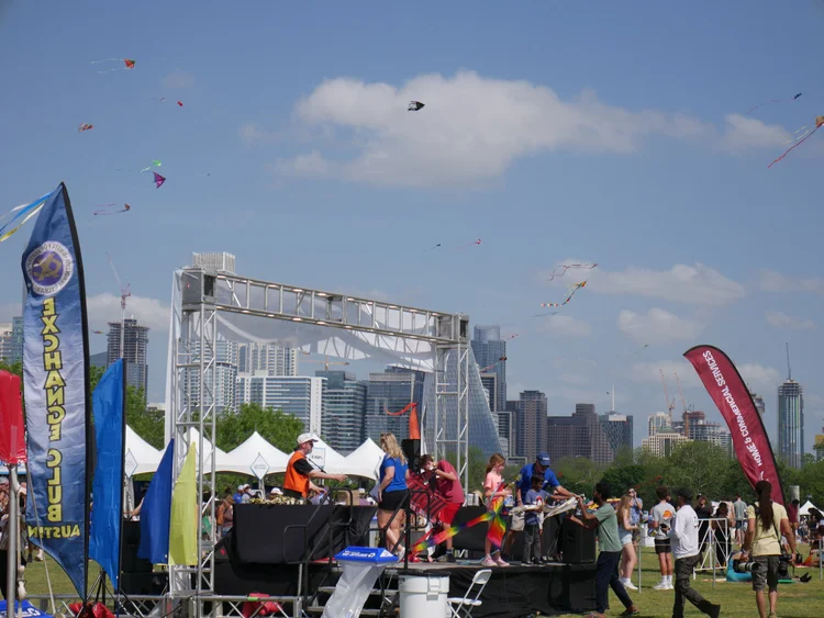 Flying Above Zilker Park - ABC Kite Fest 2024 — drift magazine