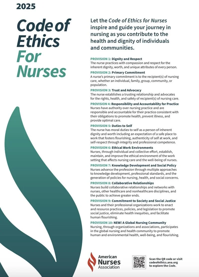 The Nursing Code Of Ethics… Provision 1.1 — RN-Mentor Consulting, LLC