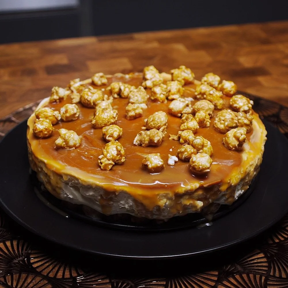Caramel Popcorn Cheesecake