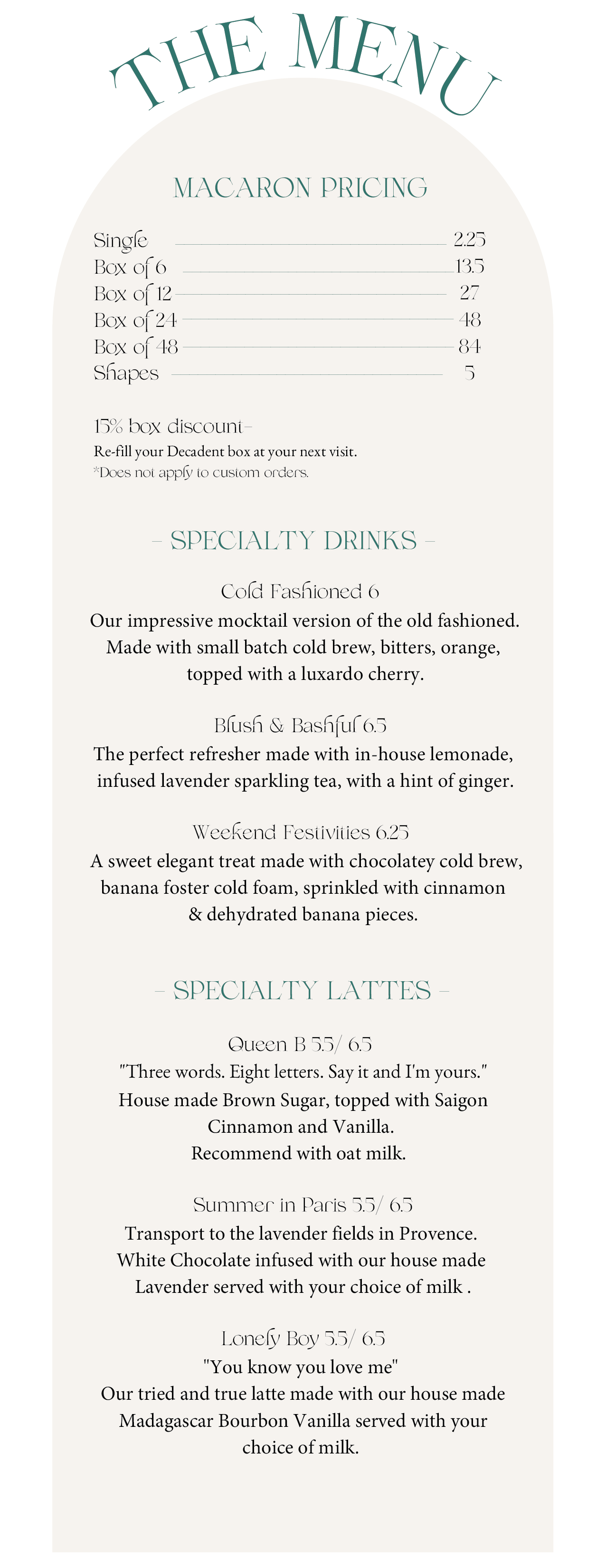 Coffee shop & Boutique bakery