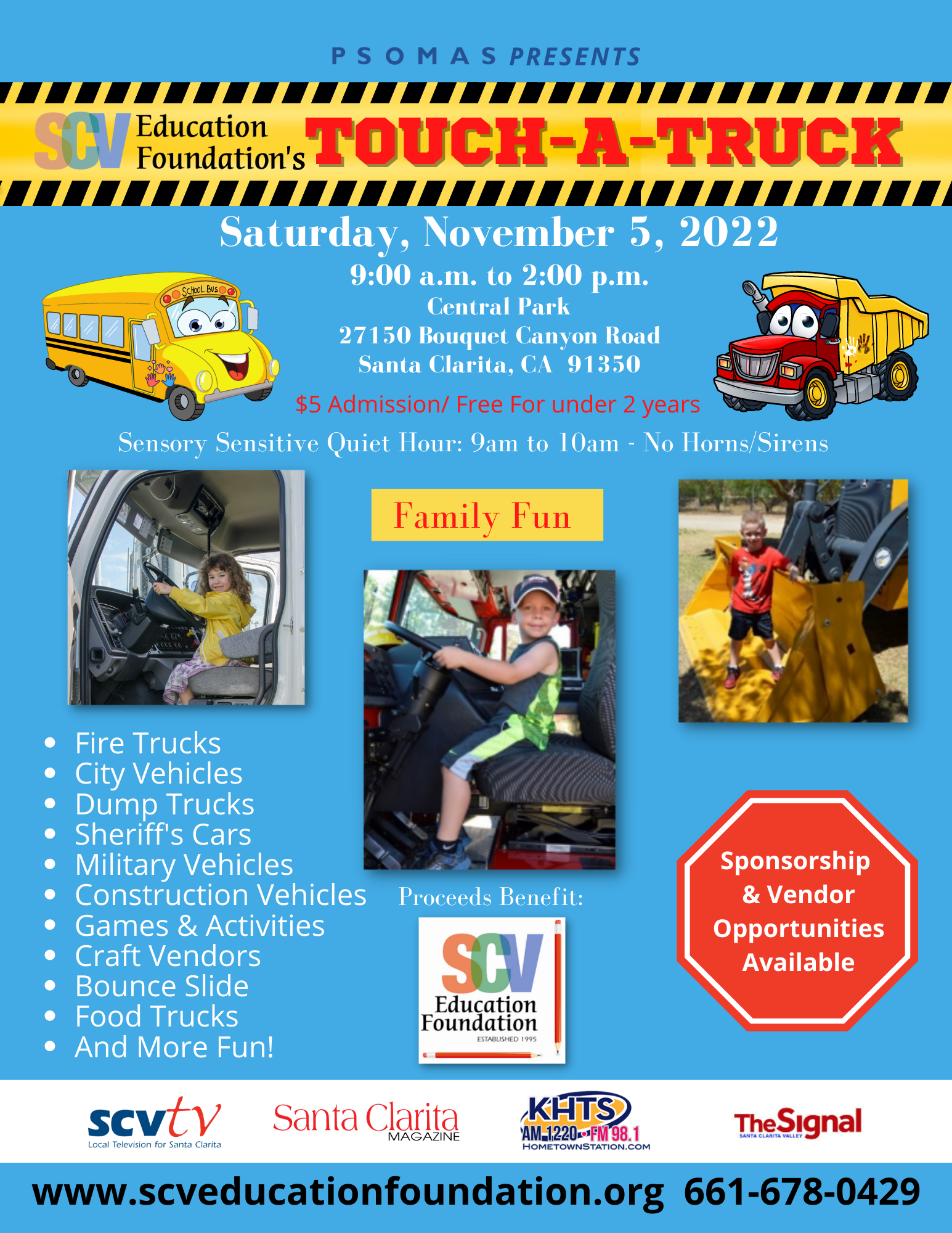 Nov. 5: Touch-a-Truck Benefiting SCV Education Foundation — Santa ...