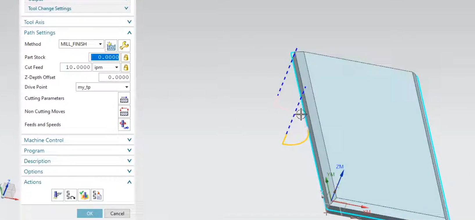 Siemens NX CAM Tutorial: How to Create a Chamfer Mill Operation (Step ...