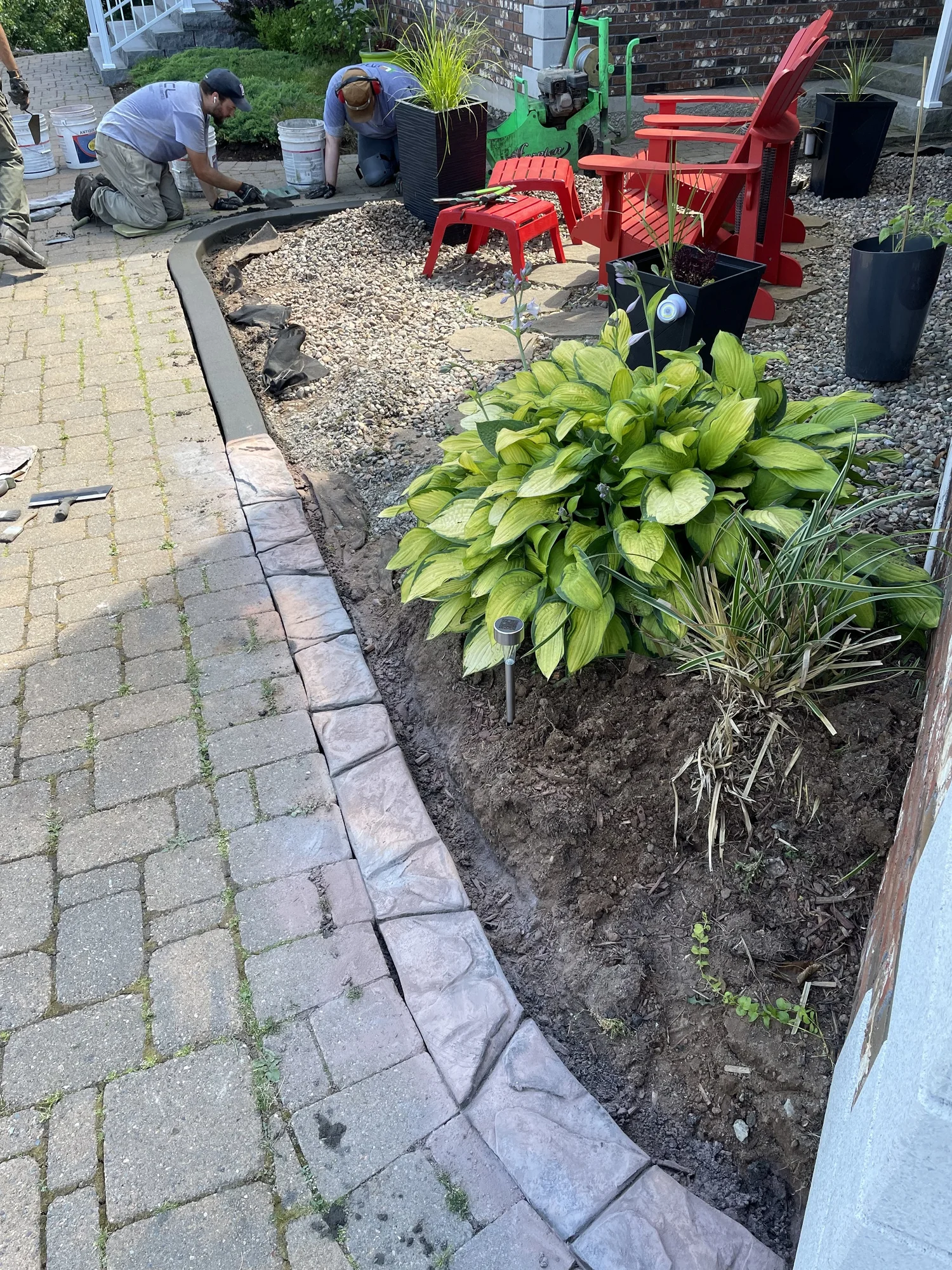 MCL poured-in-place concrete curbs prevent grass encroachment, are ...