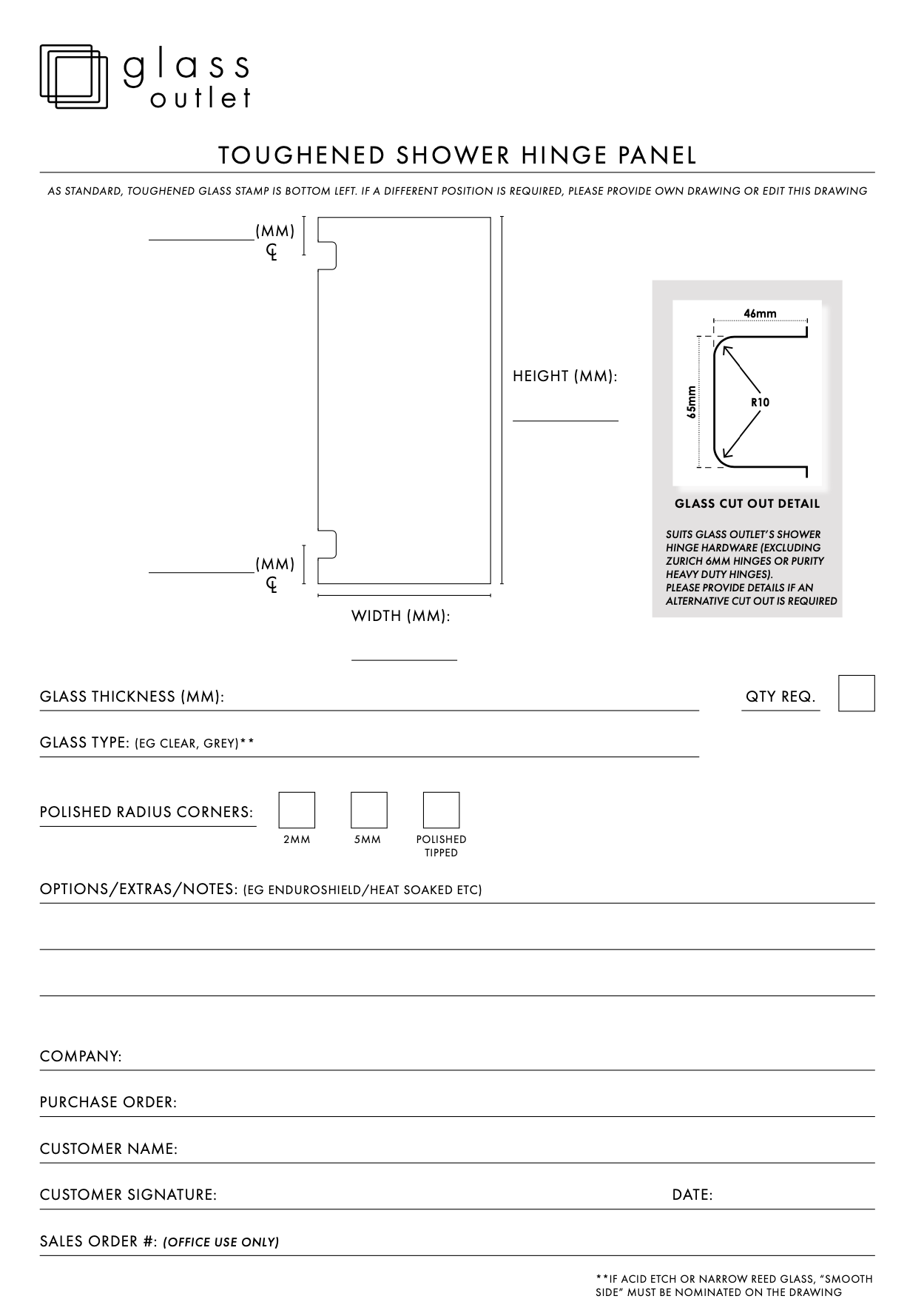Glass Template DWGs — Glass Outlet