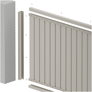 Stylish, Innovative Vertical Slat Screening Solution — Glass Outlet