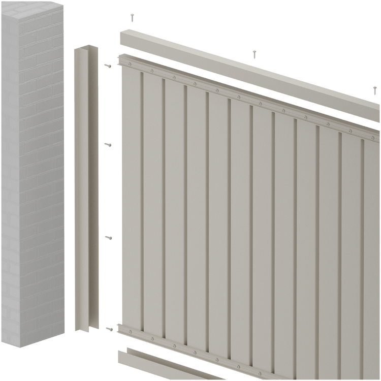 Stylish, Innovative Vertical Slat Screening Solution — Glass Outlet