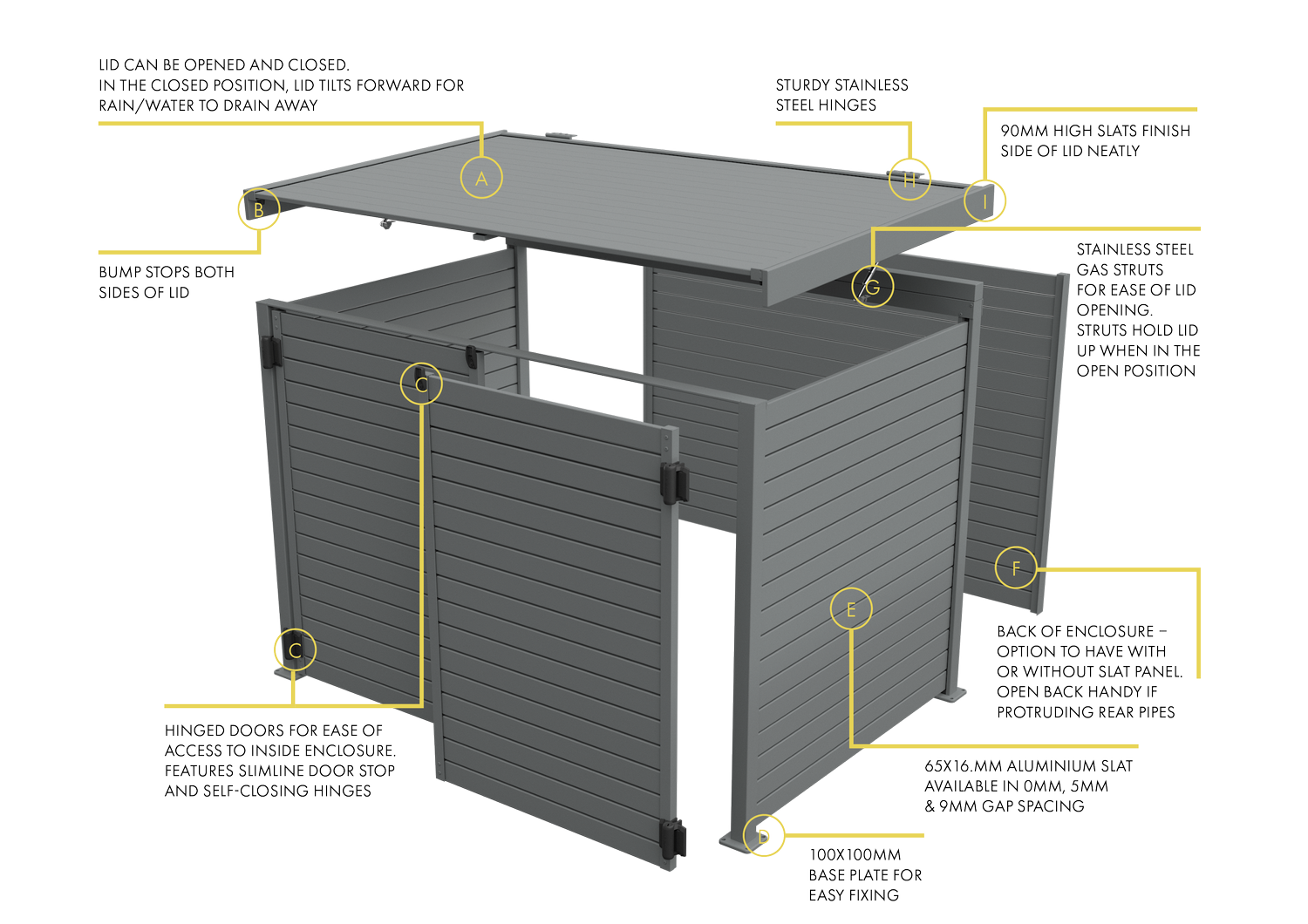 Sophisticated Equipment Enclosures for Pool Pump Storage — Glass Outlet