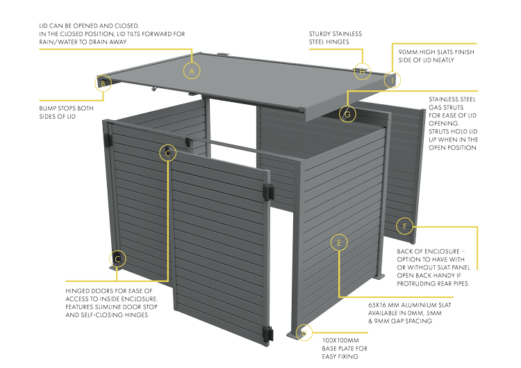 Sophisticated Equipment Enclosures for Pool Pump Storage — Glass Outlet