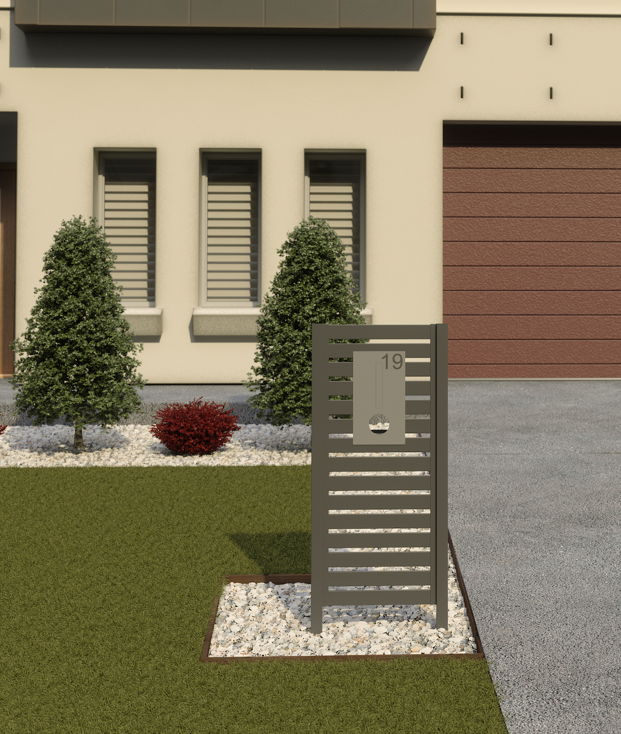 Slimline, Stylish POSTA Letterboxes & House Characters — Glass Outlet