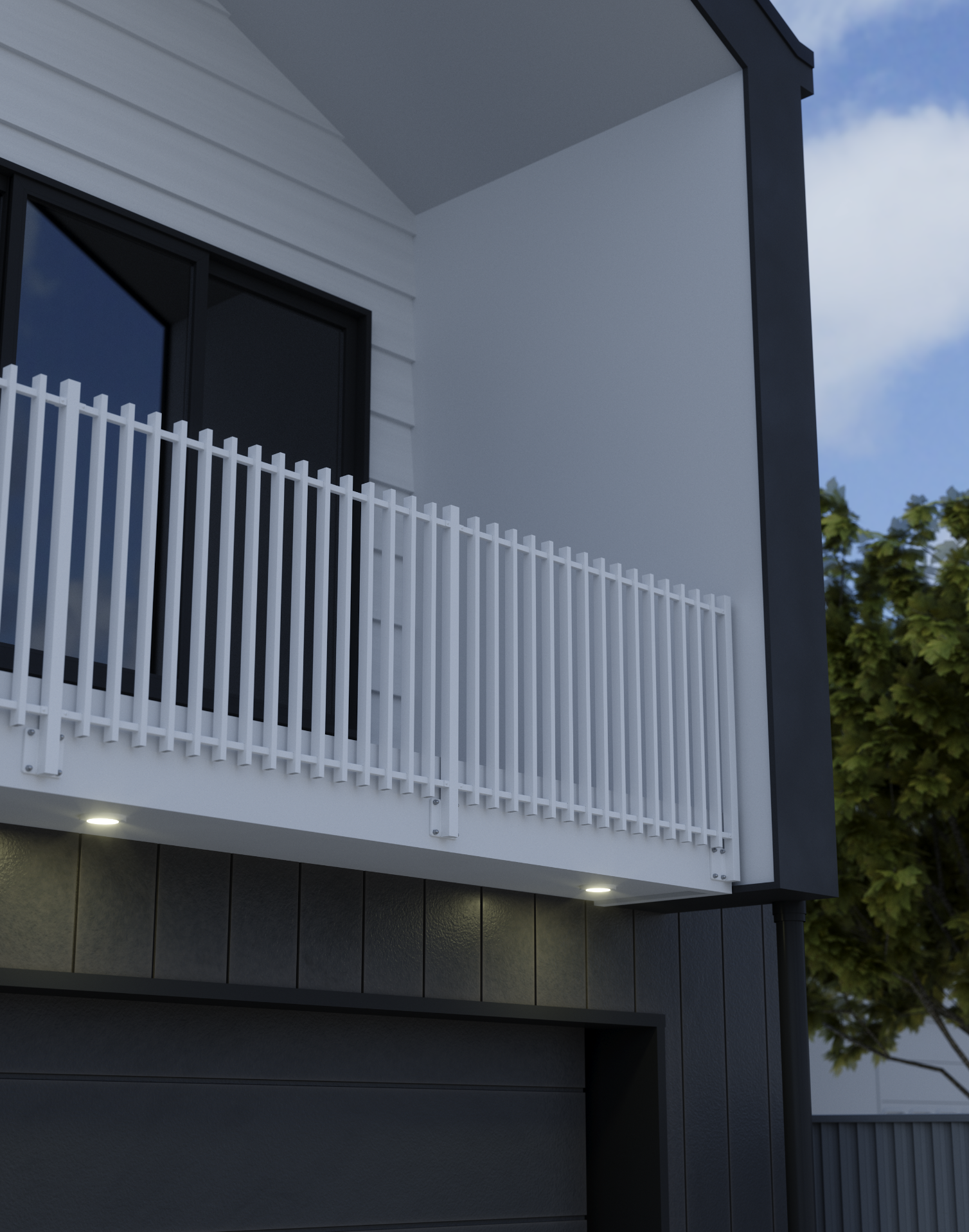 BARR Vertical Baluster Aluminium Balustrade Systems — Glass Outlet