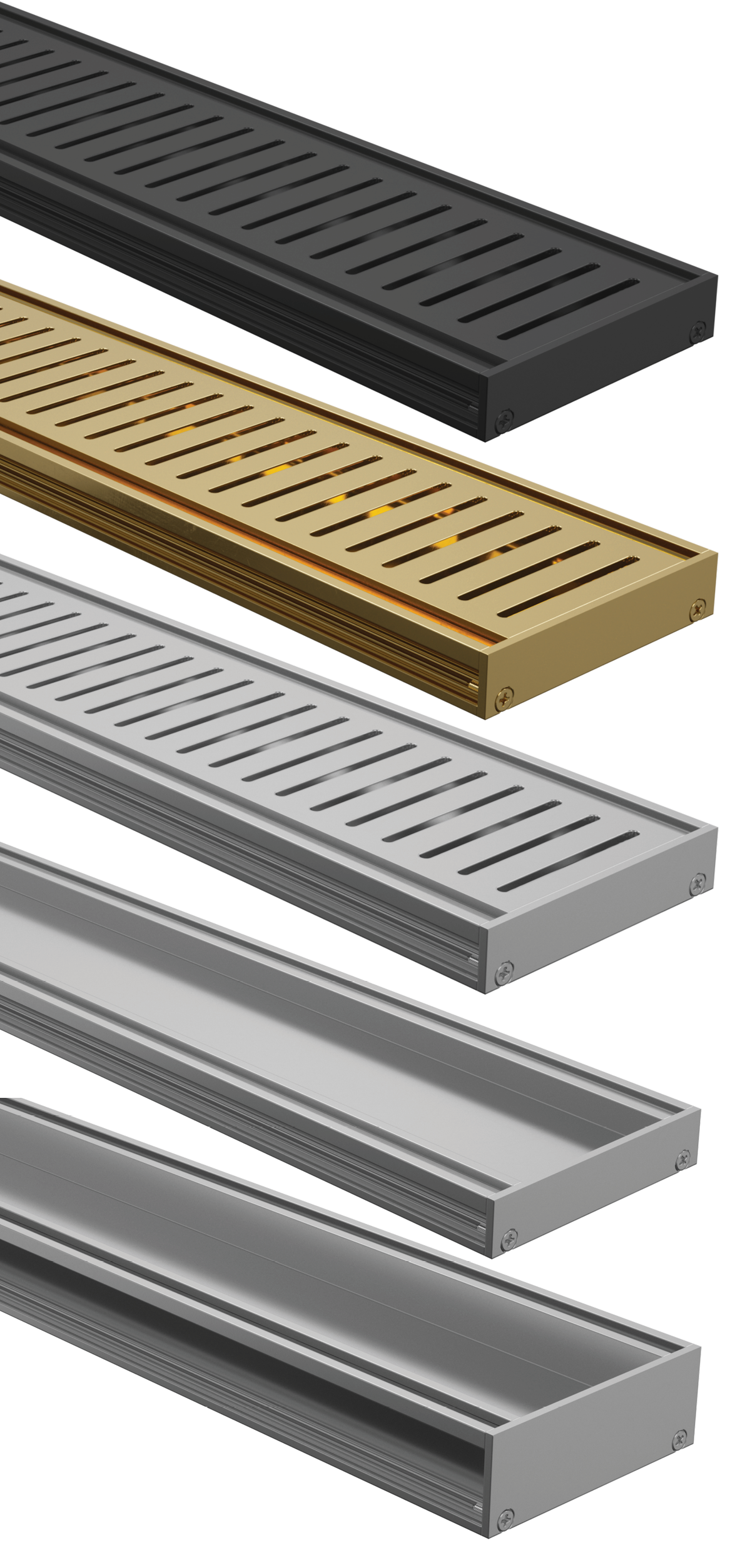 Sleek, High-Performance drainlab® Linear Drains — Glass Outlet
