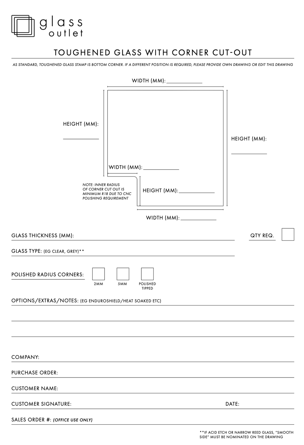 Glass Template DWGs — Glass Outlet