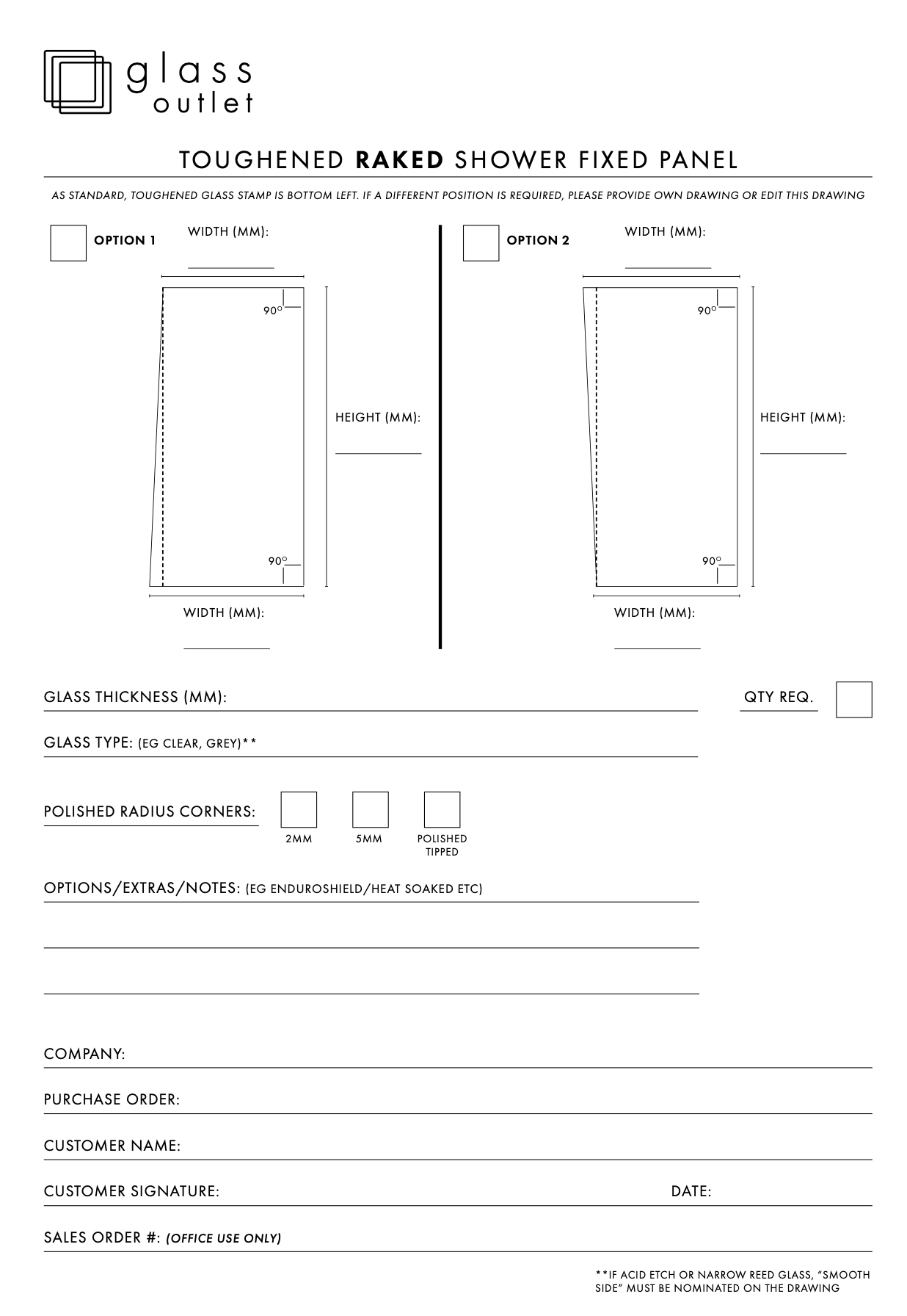 Glass Template DWGs — Glass Outlet
