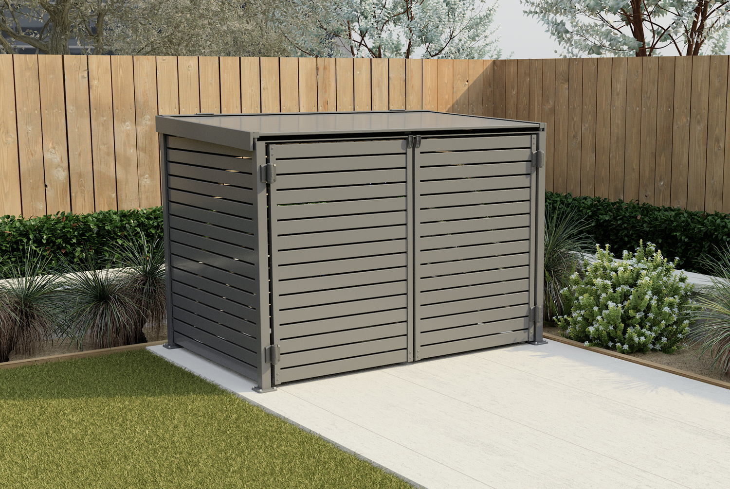 Sophisticated Equipment Enclosures for Pool Pump Storage — Glass Outlet