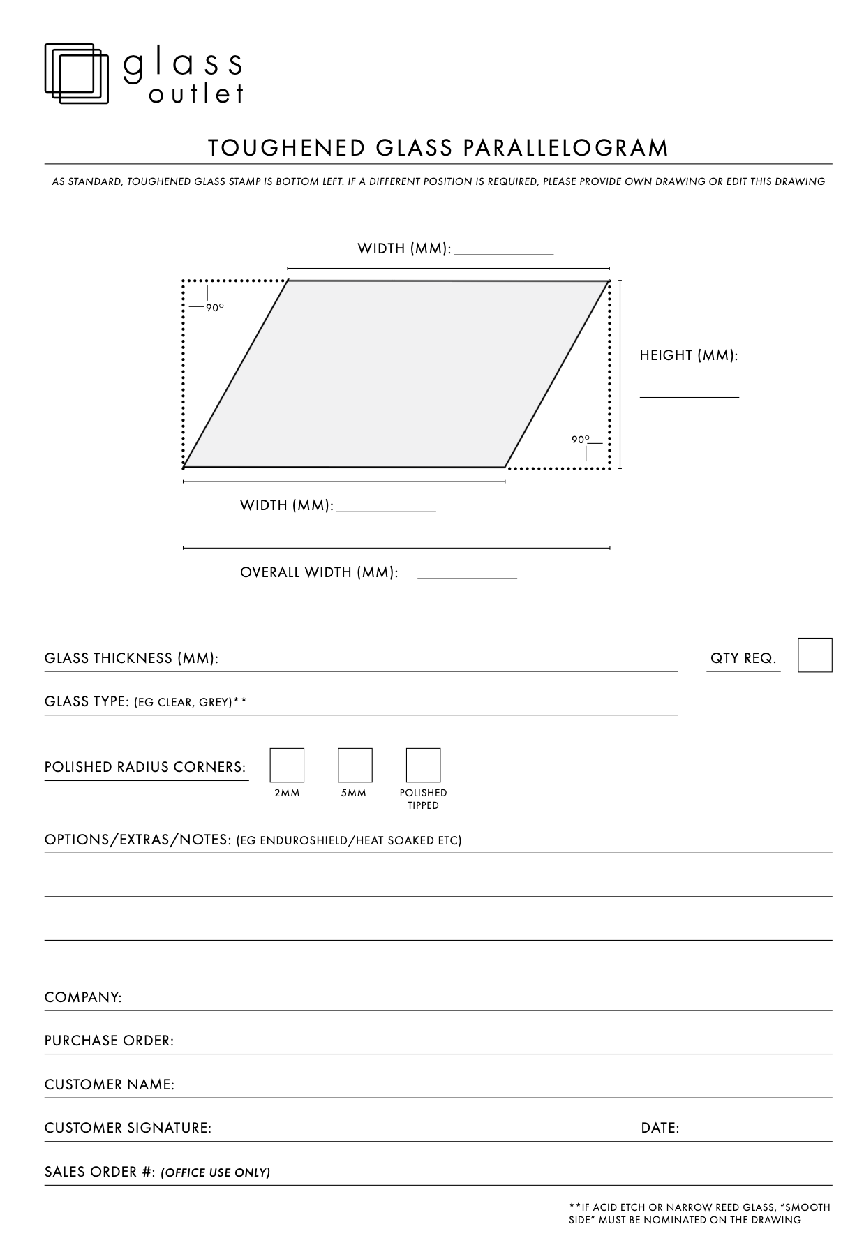 Glass Template DWGs — Glass Outlet