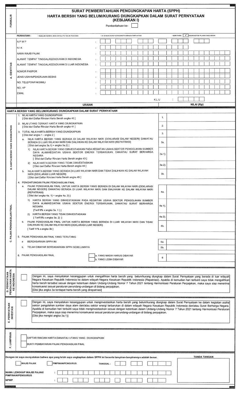 Tata Cara Mengikuti Tax Amnesti Ii Dan Pengisian Spph - MRB Finance
