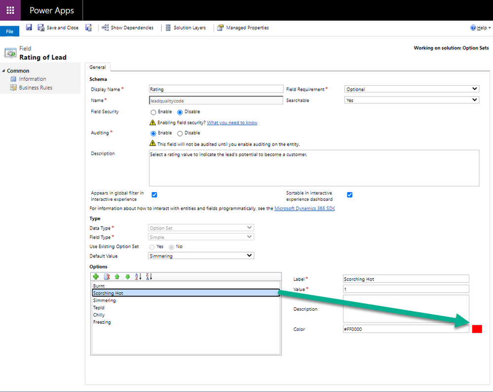 Option Sets in Model-driven Power Apps with Custom Controls and PCF ...