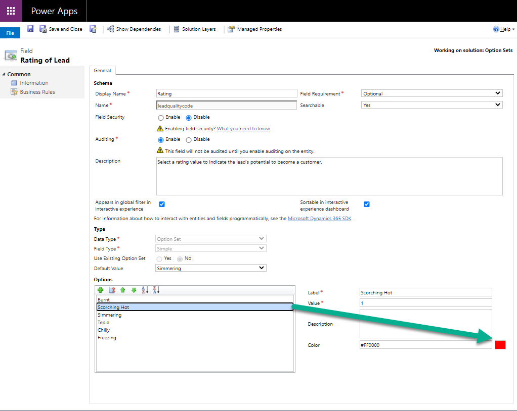 Option Sets in Model-driven Power Apps with Custom Controls and PCF ...