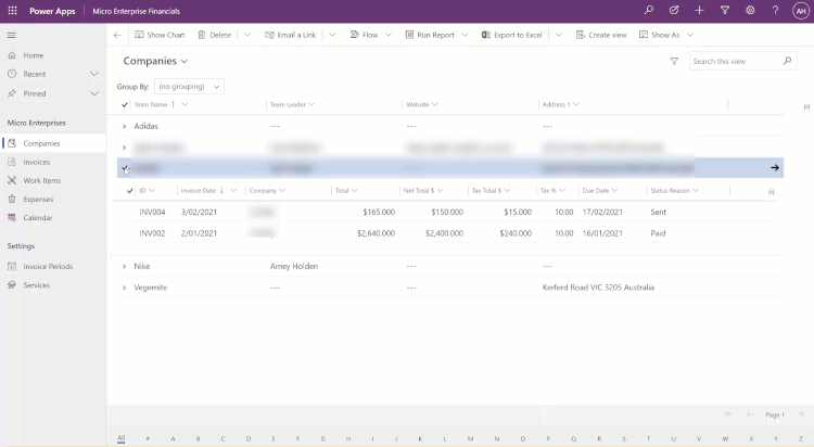Invoices and accounting with model-driven Power Apps — Amey Holden ...