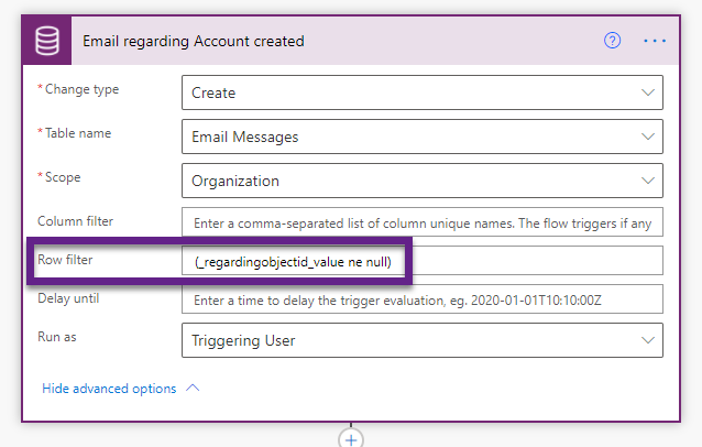 Filtering on activity 'Regarding' with Power Automate for Dynamics 365 ...