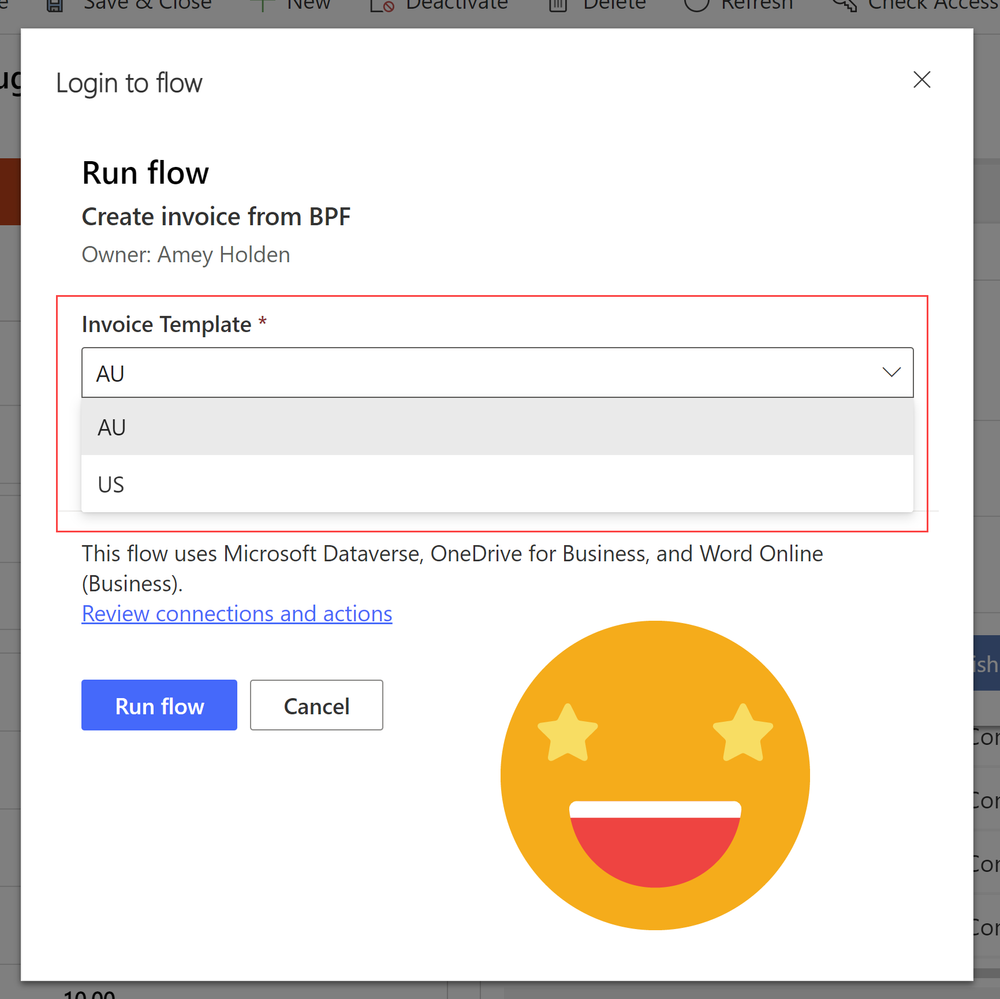 Drop down option set from flow step on BPF — Amey Holden | Anything But ...