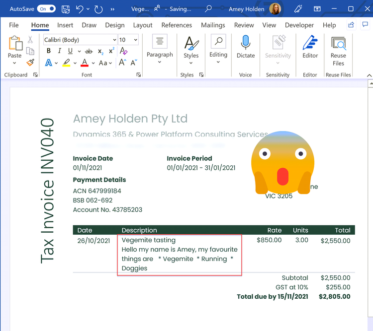 How to fix HTML text in Word Document Templates — Amey Holden ...