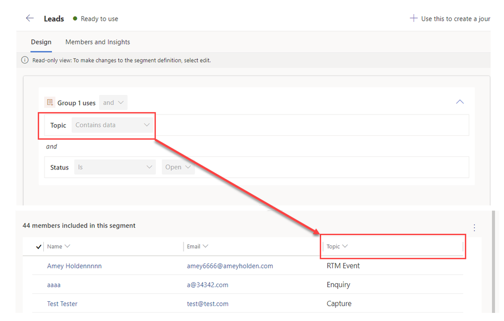 Update the ‘Members and Insights’ segment grid view in Customer ...