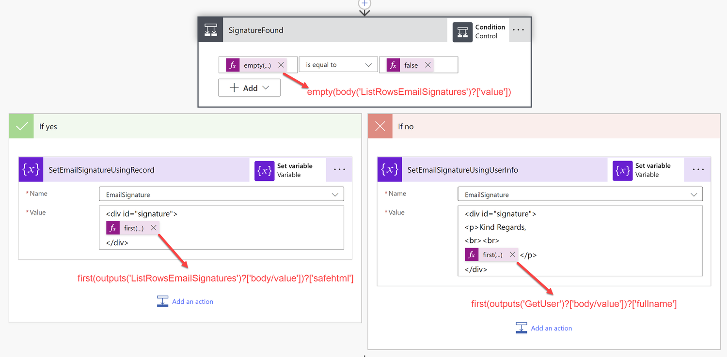 Automatically populate the Dataverse email signature using Power Automate — Amey Holden ...