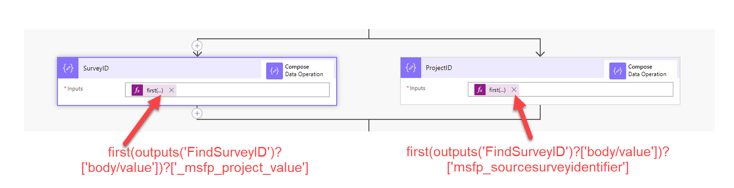 Customer Voice Project Survey And ‘the Fields To Send To Web Merge Dynamically In Power