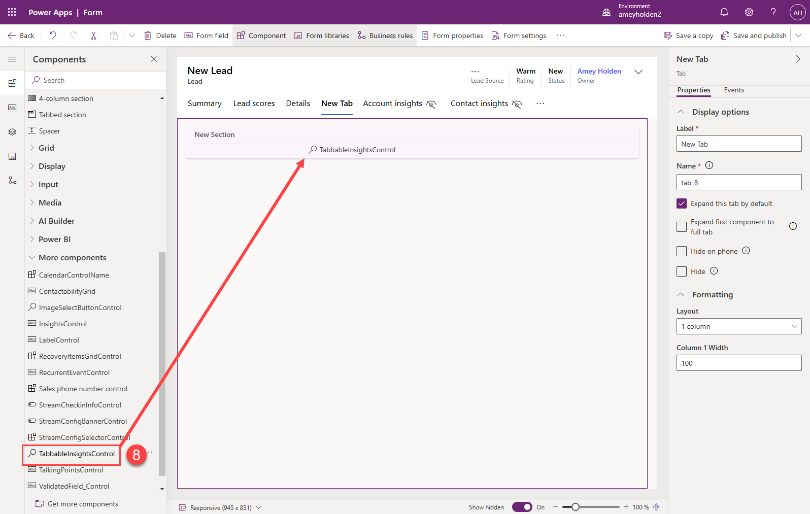 Add the Insights tab to Contact and Lead forms without editing Form XML ...