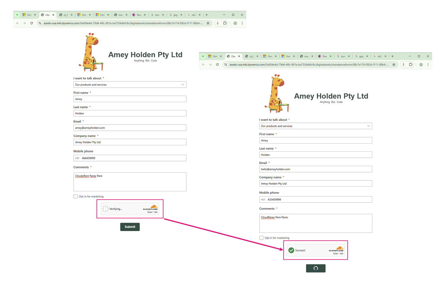Google ReCAPTCHA v3 and Cloudflare Turnstile for marketing and event ...
