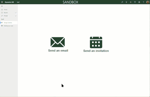 Send emails and appointment invitations to a group or list in Dataverse/Dynamics 365 — Amey ...