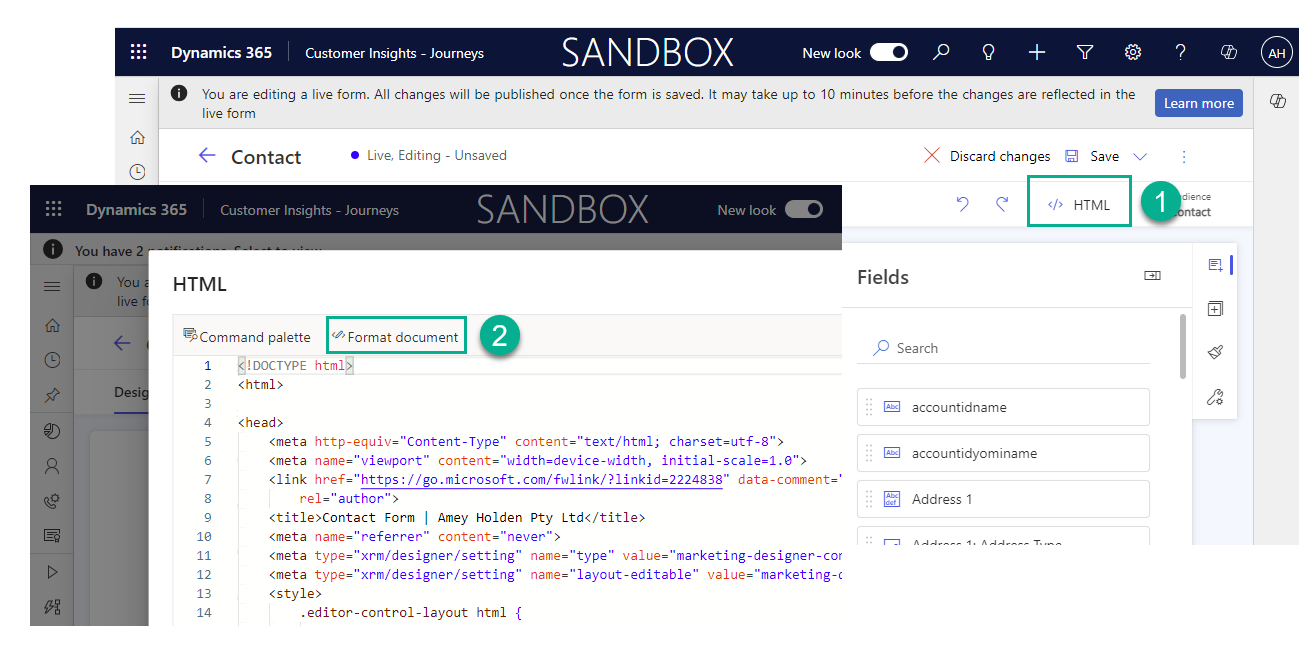Customise and style marketing forms in Customer Insights - Journeys ...