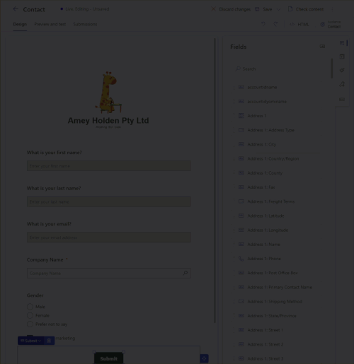 Customise and style marketing forms in Customer Insights - Journeys ...